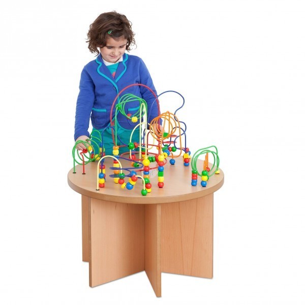 Table de motricité ronde avec boulier - KIDEA