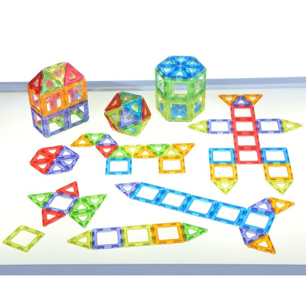 Jeu construction magnétique et translucide - KIDEA