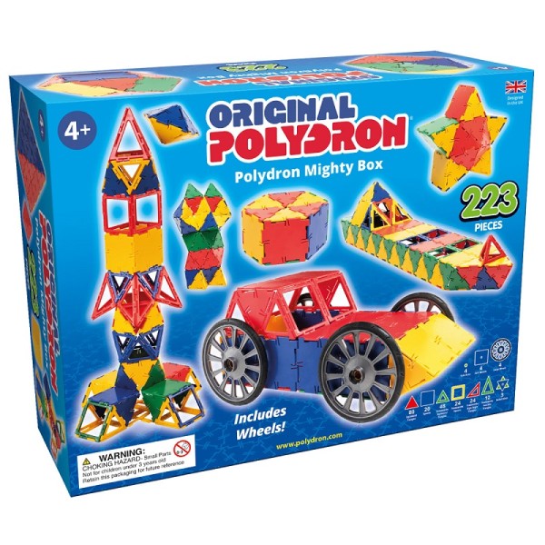 Jeu POLYDRON de construction - magnétique - translucide | kidea.fr