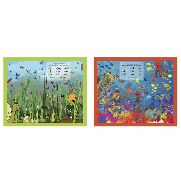 Pack 2 jeux cherche et trouve - Lulu et Léo - KIDEA